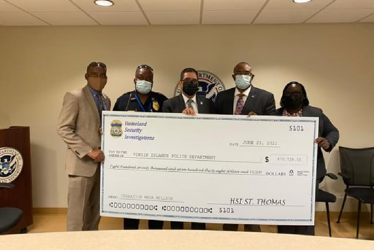 VIPD Receives $870,738 From Homeland Security Investigations as Part of ...
