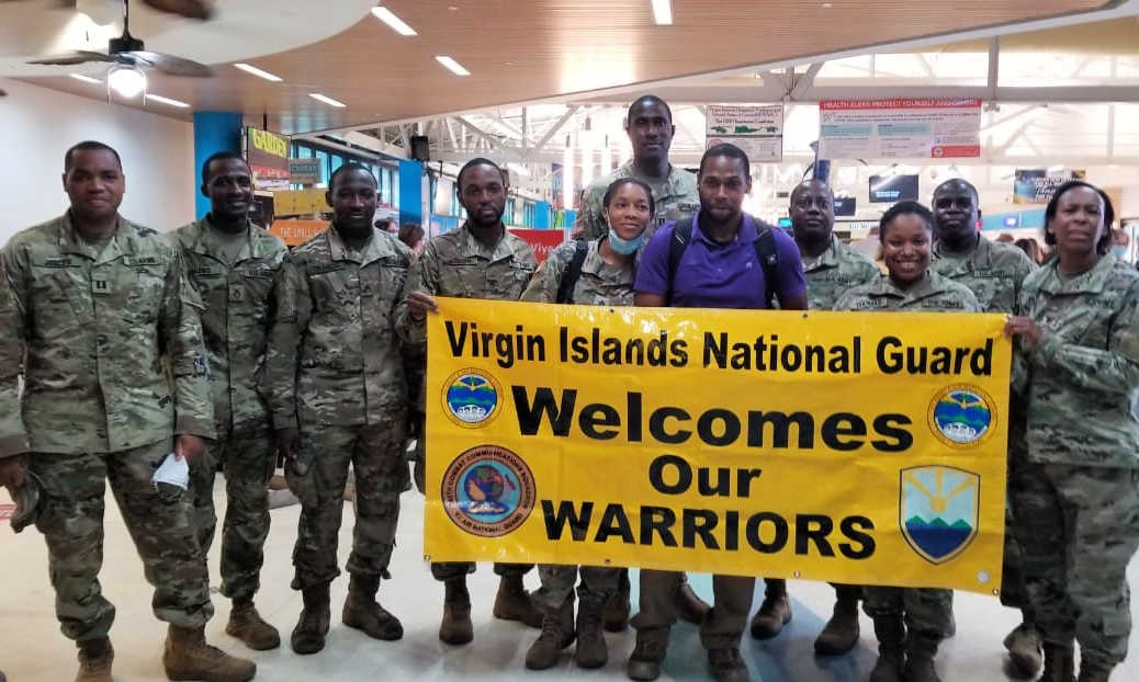 V.I. National Guard Soldier Welcomed Home From Deployment on 20th ...