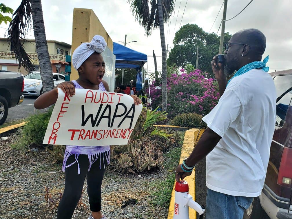 Protesters Pile Pressure on WAPA: No Raises for WAPA Executives